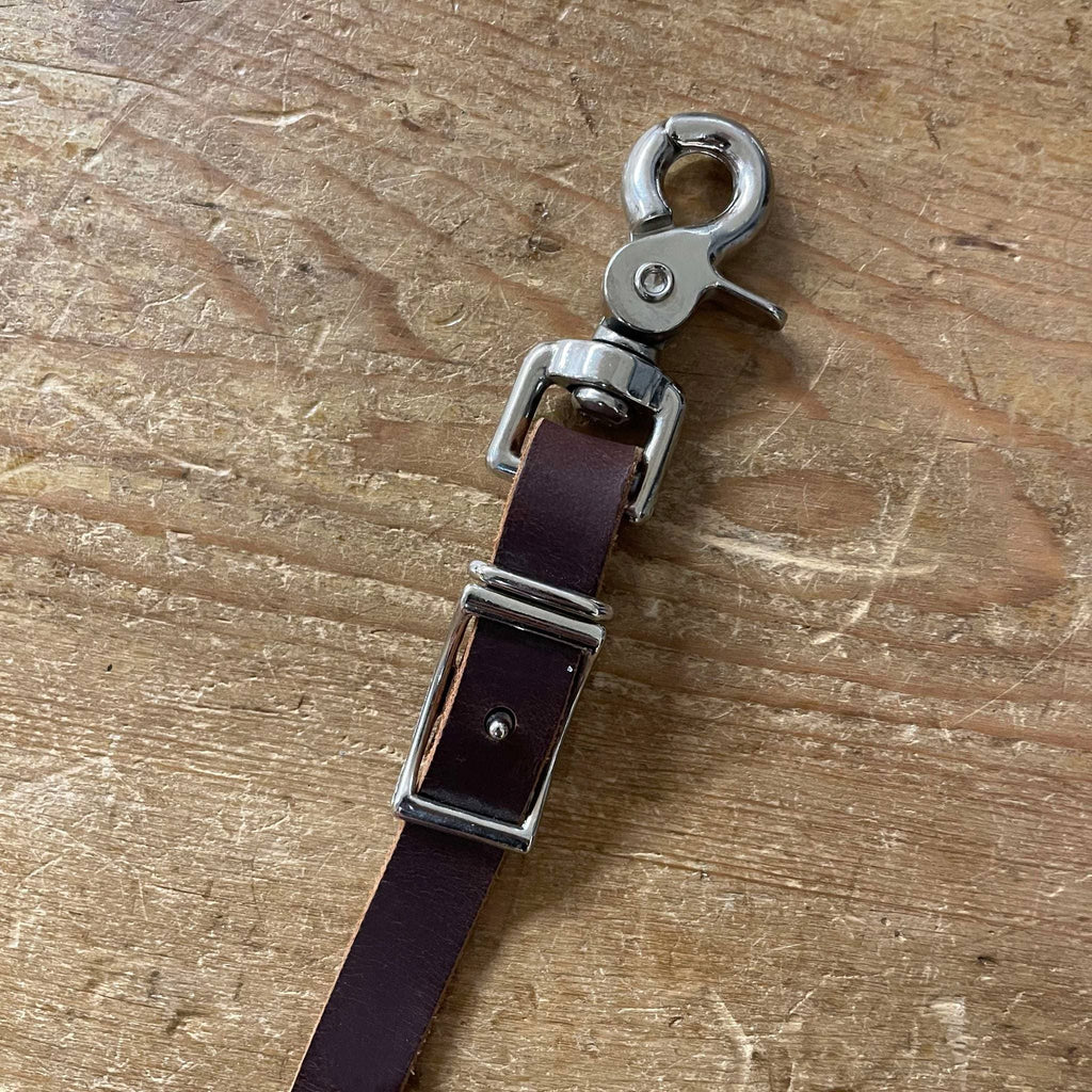 Brown Leather Sling For D-Ring Axe Sheaths